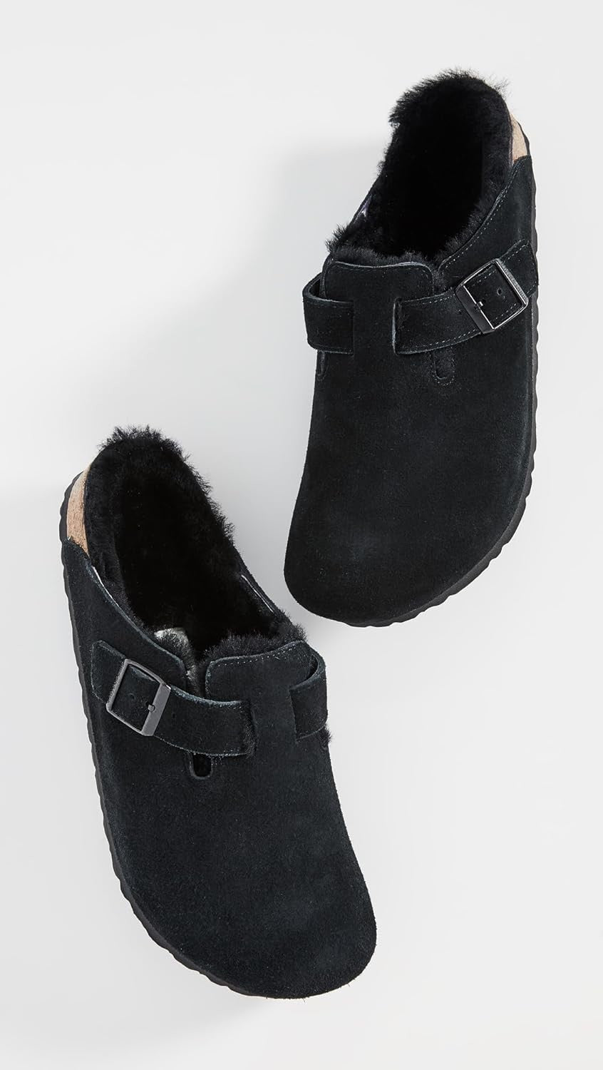 Metro Fusion - Birkenstock Boston Shearling Suede Leather Clogs - Men's ...