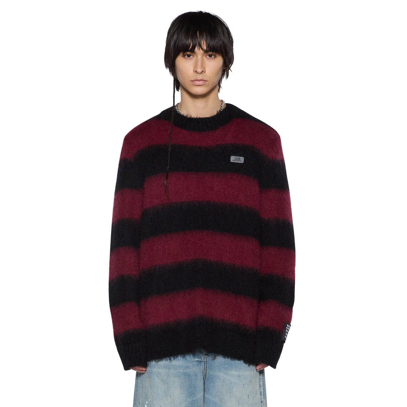 Metro Fusion - Ksubi Rugged Mohair Knit Crewneck Ox Sweater - Men's ...