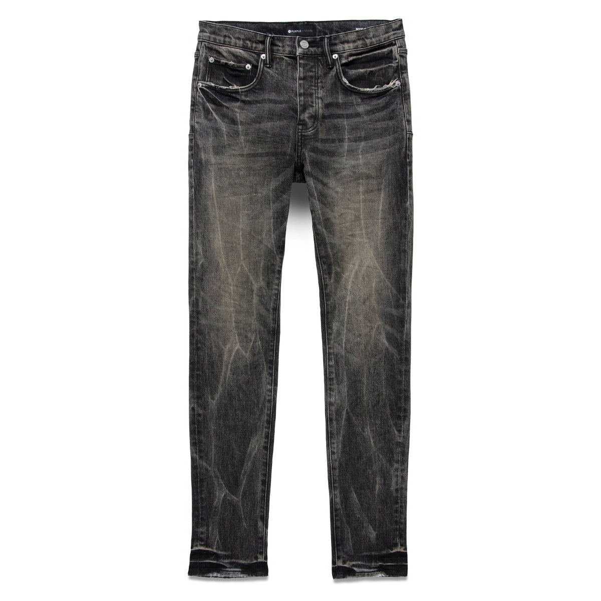 Metro Fusion - Purple Brand P001 Washed Black Tie Acid Jean - Men's Pants