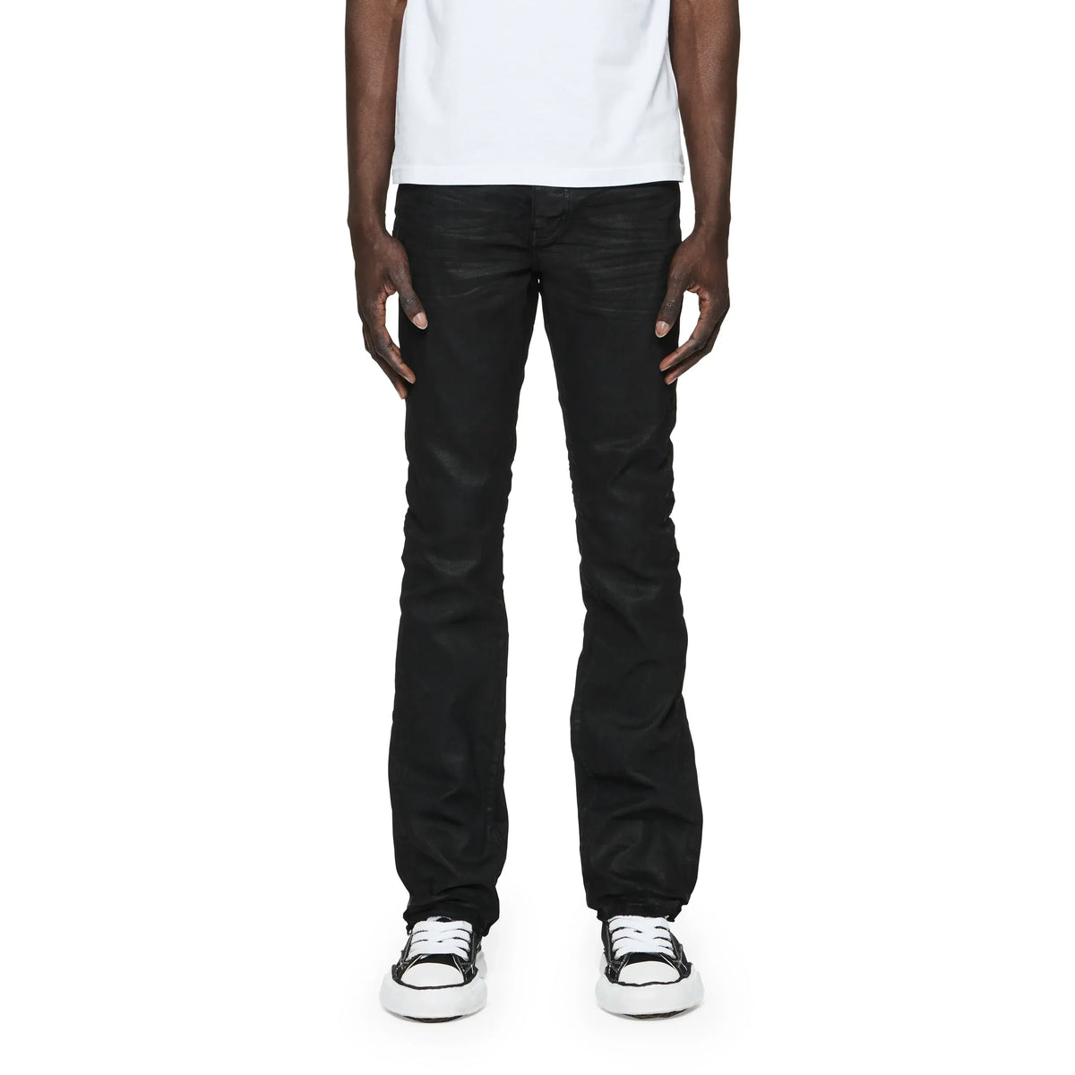 Metro Fusion - Purple Brand P004 Flare Pressed Coated Jean - Men's Pants