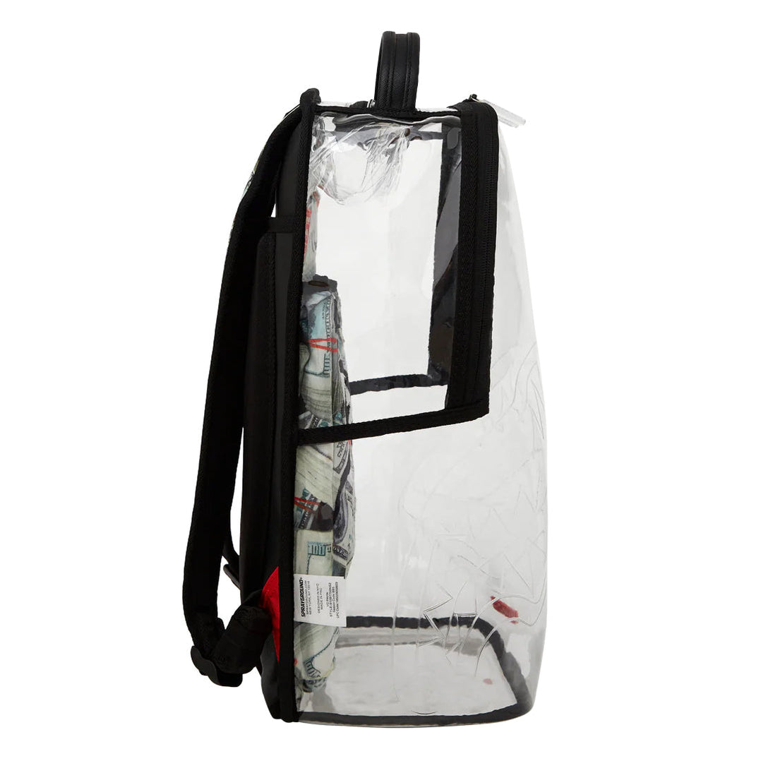 Metro Fusion - SPRAYGROUND CLEAR BACKPACK - MONEY CHOMP - Backpacks